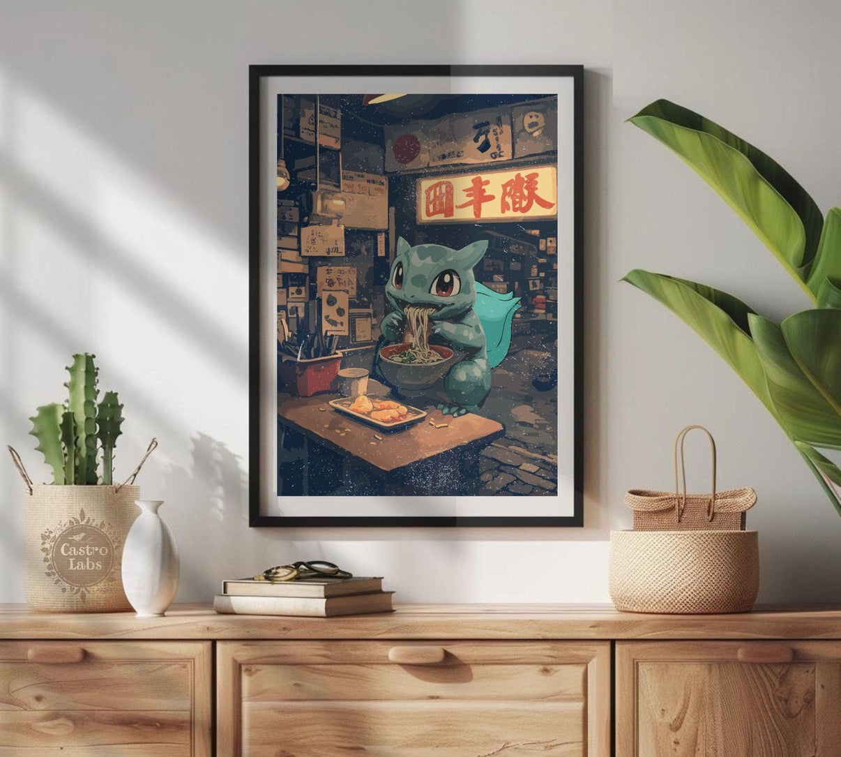 Bulbasaur Ramen Series Poster - Japanese Style Pokemon Artwork ...