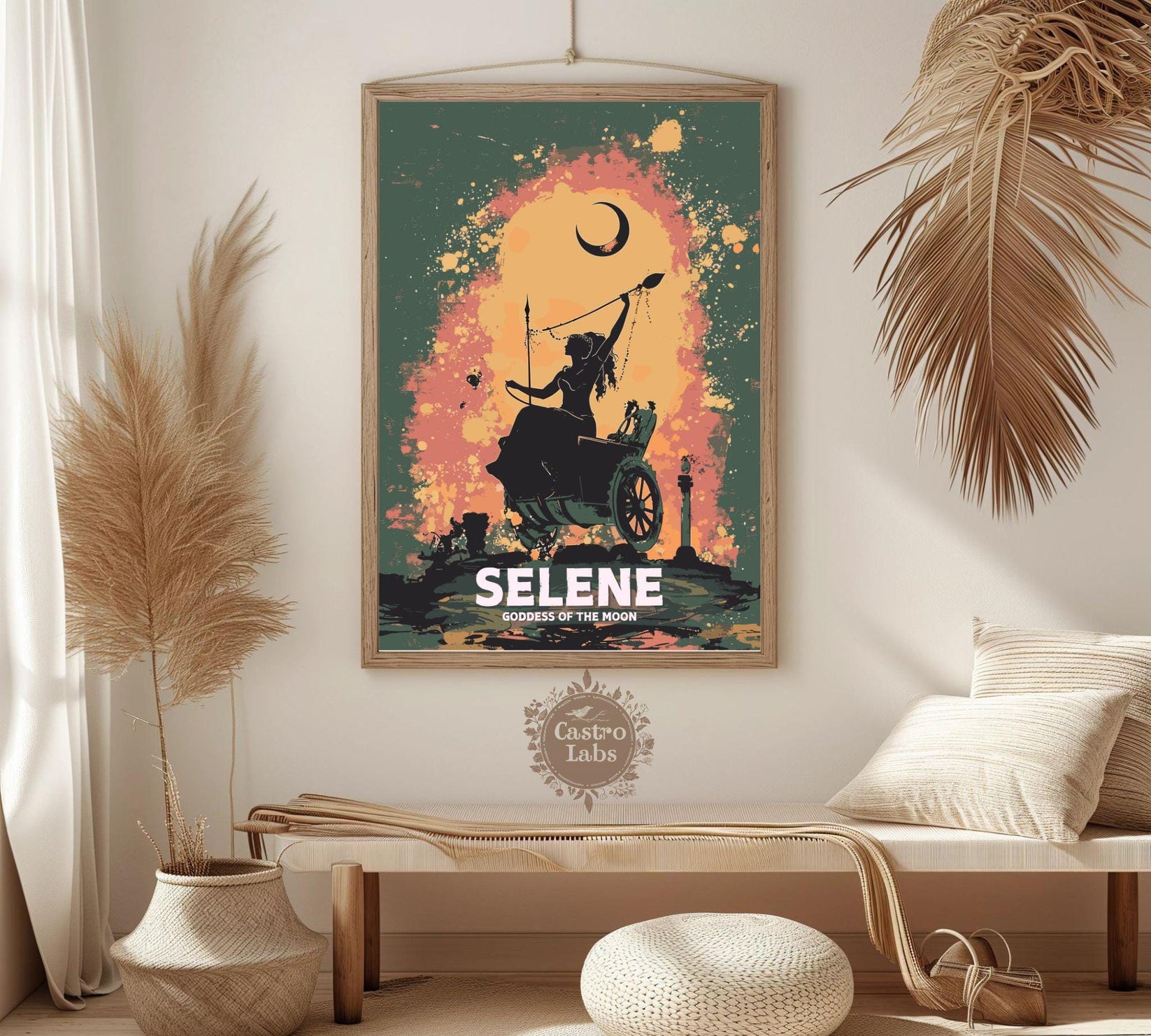Selene Greek Goddess Poster - Goddess of the Moon Artwork – Brighton ...