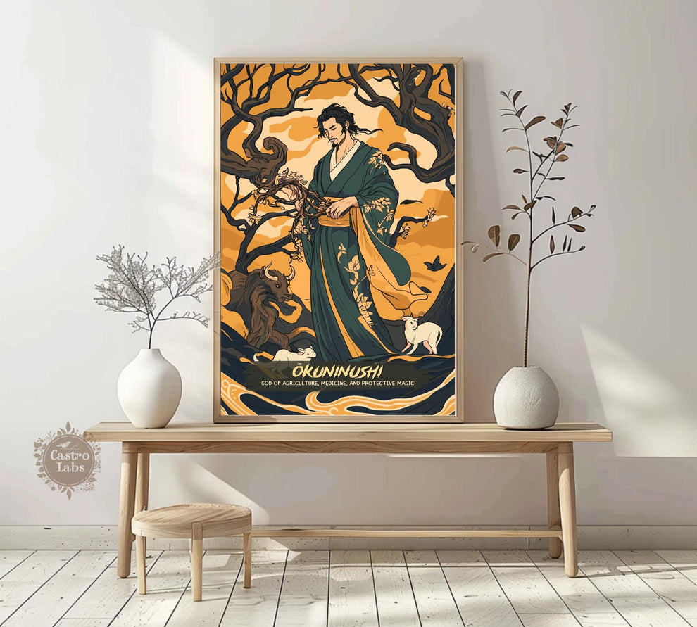 Okuninushi Poster - Japanese Mythology Artwork – Brighton Posters