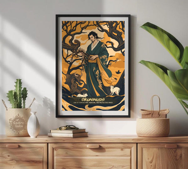 Okuninushi Poster - Japanese Mythology Artwork – Brighton Posters