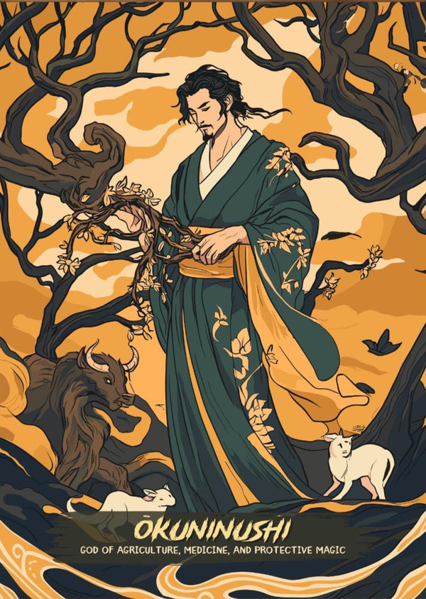 Okuninushi Poster - Japanese Mythology Artwork – Brighton Posters