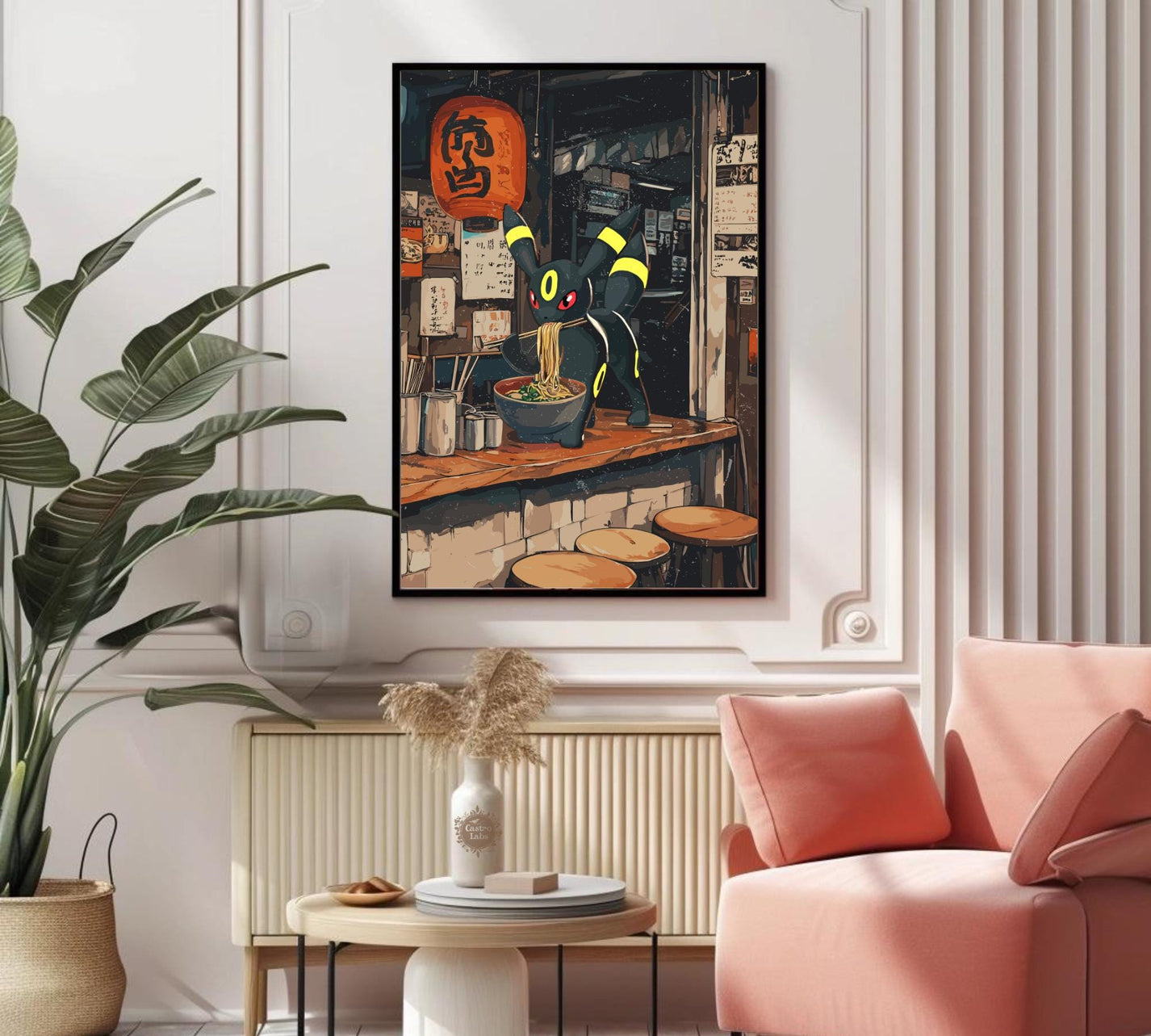 Umbreon Ramen Poster - Cozy Japanese Pokémon Wall Art | Anime & Food L ...