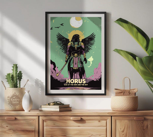 Horus God Poster - Ancient Egypt Artwork – Brighton Posters