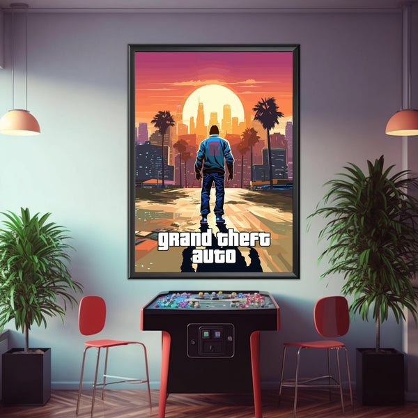 Grand Theft Auto Poster, GTA Print – Brighton Posters