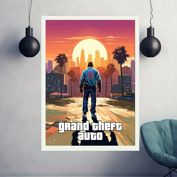 Grand Theft Auto Poster, GTA Print – Brighton Posters