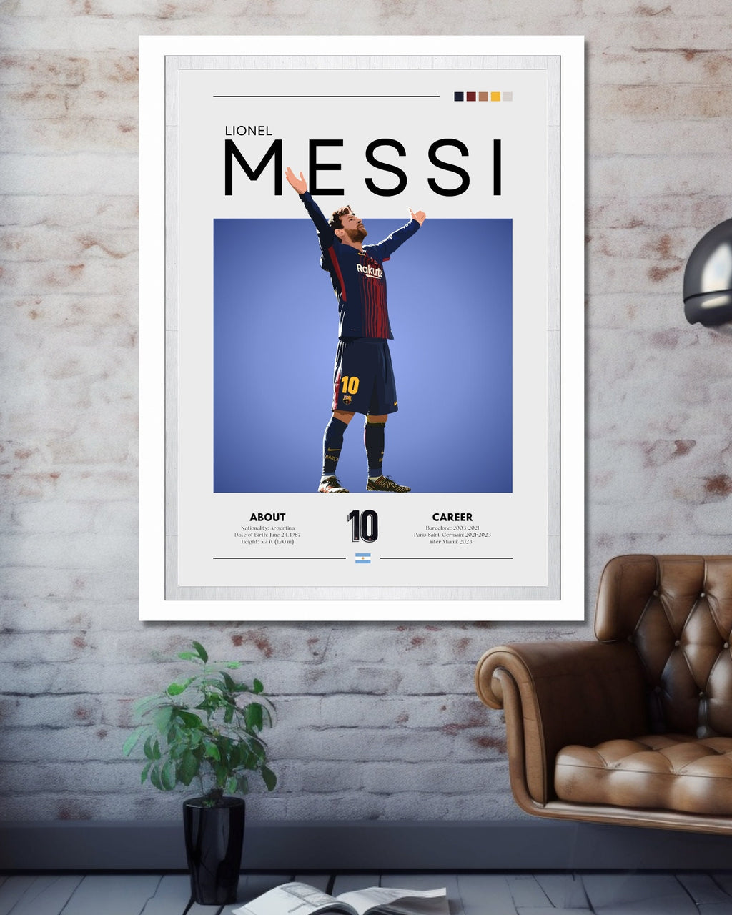 Lionel Messi Poster - Barcelona Print – Brighton Posters
