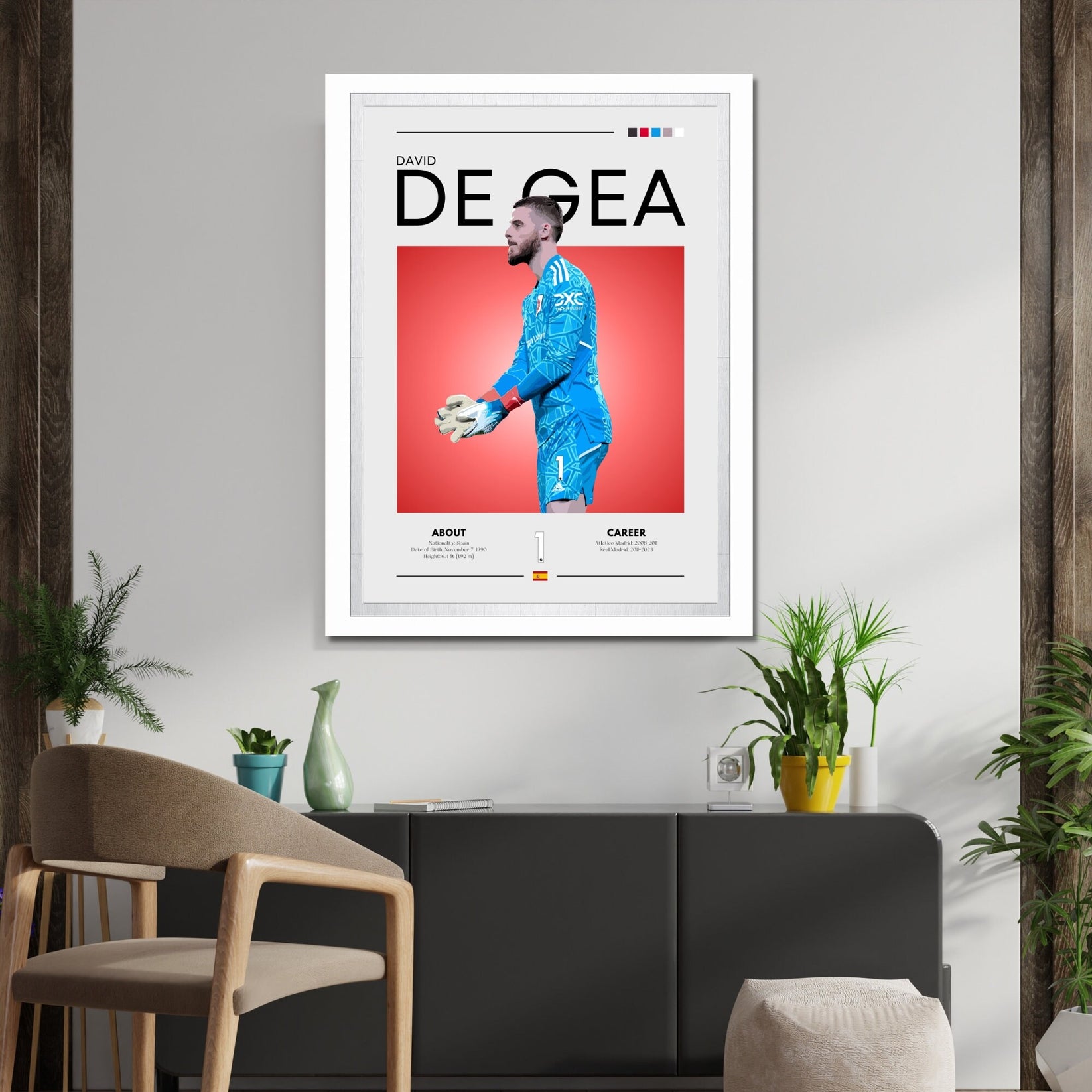 David De Gea Poster - Legendary Manchester United Goalkeeper Print ...