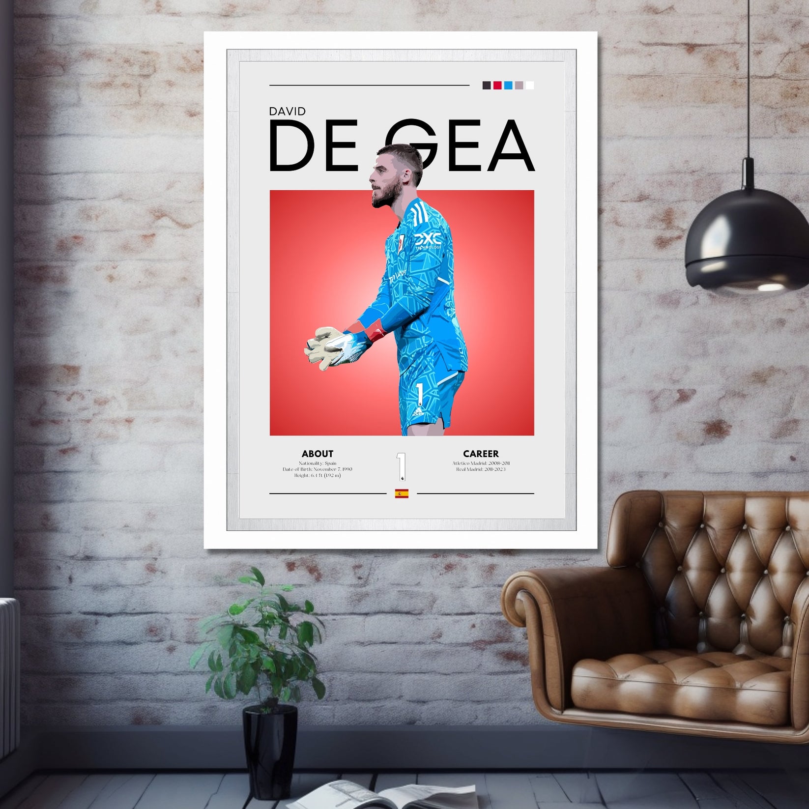 David De Gea Poster - Legendary Manchester United Goalkeeper Print ...