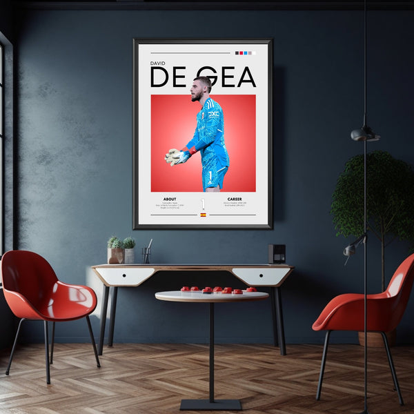 David De Gea Poster - Legendary Manchester United Goalkeeper Print ...