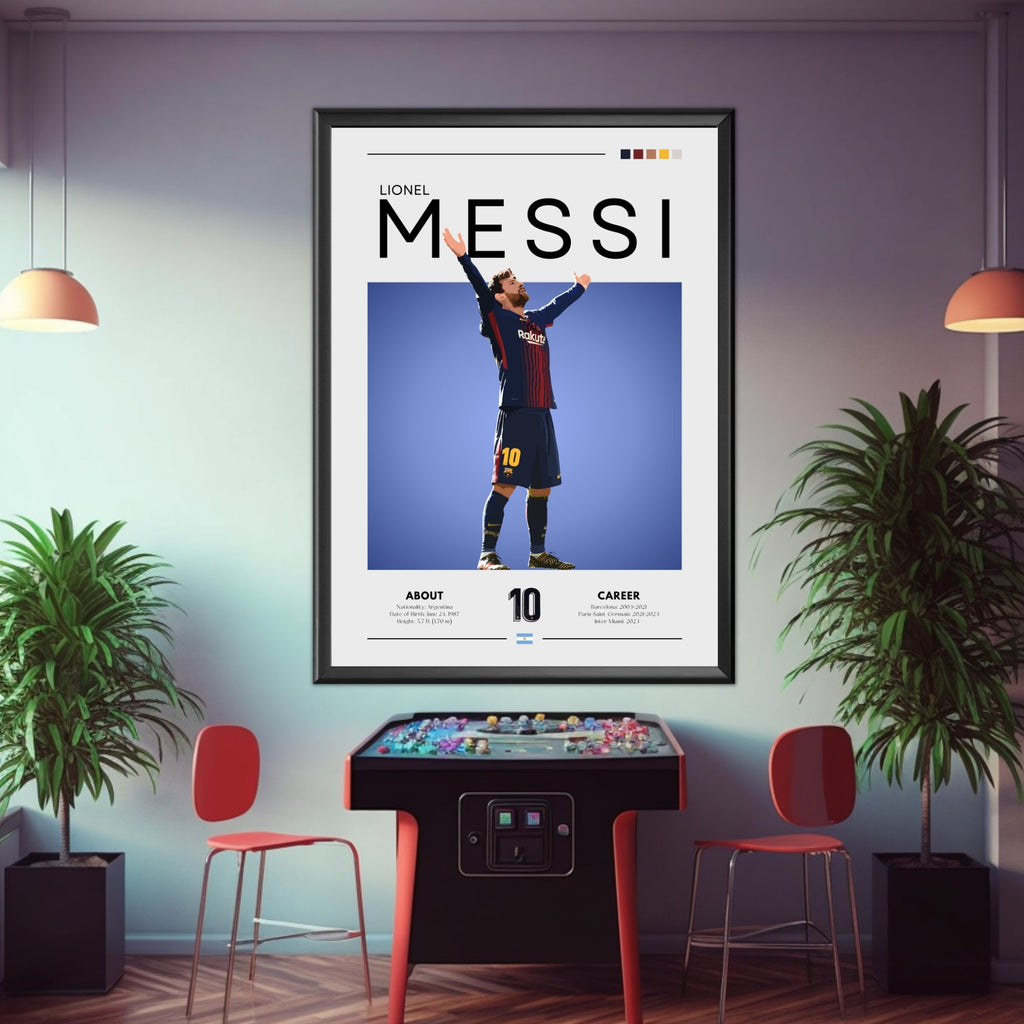 Lionel Messi Poster - Barcelona Print – Brighton Posters
