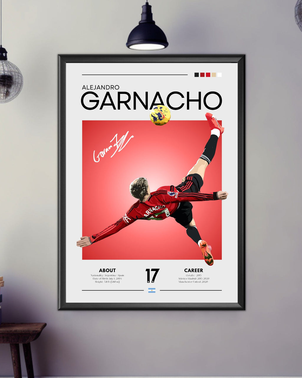 Alejandro Garnacho Poster – Brighton Posters
