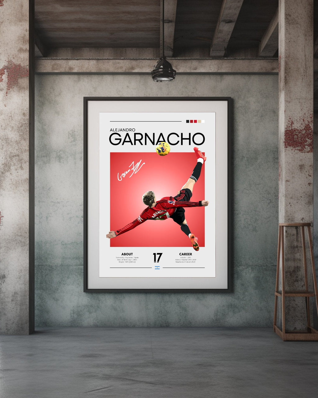 Alejandro Garnacho Poster – Brighton Posters