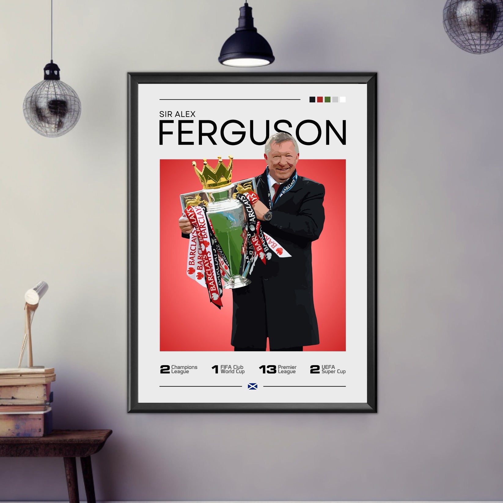 Sir Alex Ferguson Poster - Legendary Manchester United Manager Print ...