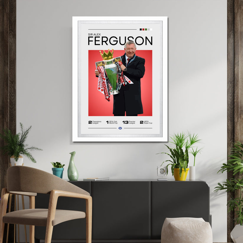 Sir Alex Ferguson Poster - Legendary Manchester United Manager Print ...