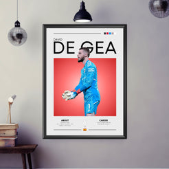 David De Gea Poster - Legendary Manchester United Goalkeeper Print ...