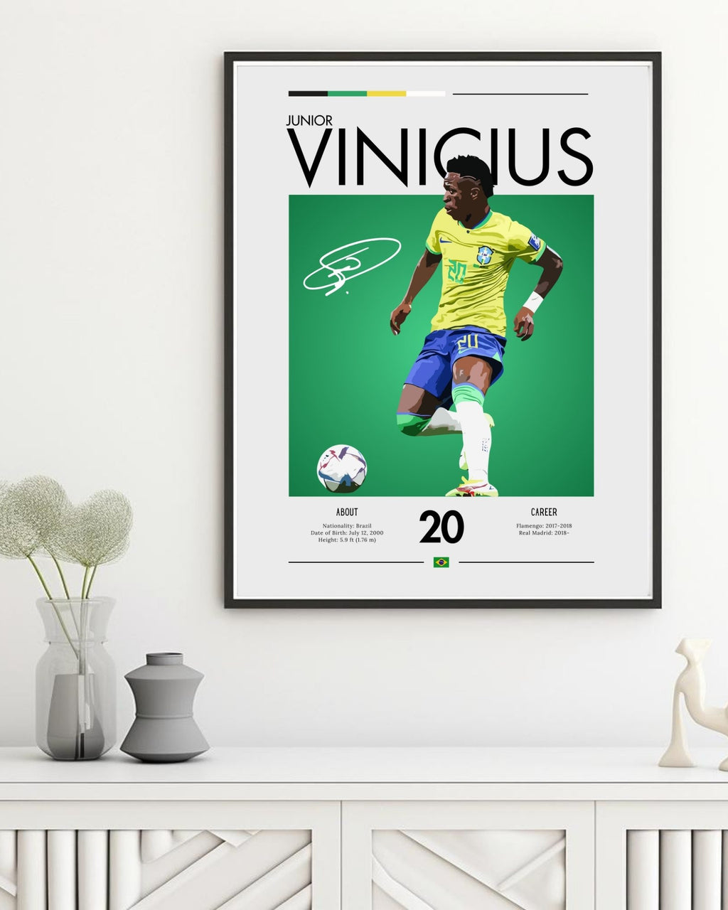 Vinicius Jr Print, Vinicius Jr Poster – Brighton Posters