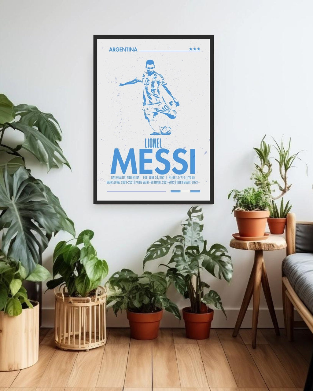 Lionel Messi Silhouette Poster – Brighton Posters
