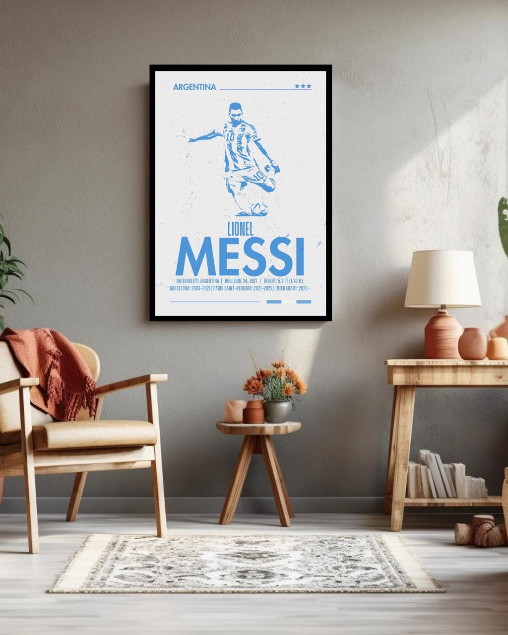 Lionel Messi Silhouette Poster – Brighton Posters