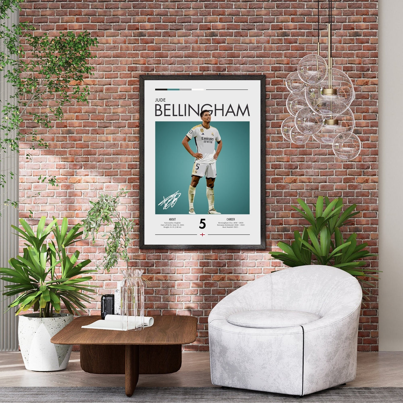 Jude Bellingham Real Madrid Poster - Dynamic Football Star Print ...