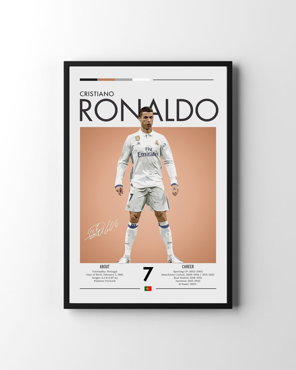 Cristiano Ronaldo Real Madrid Poster – Brighton Posters