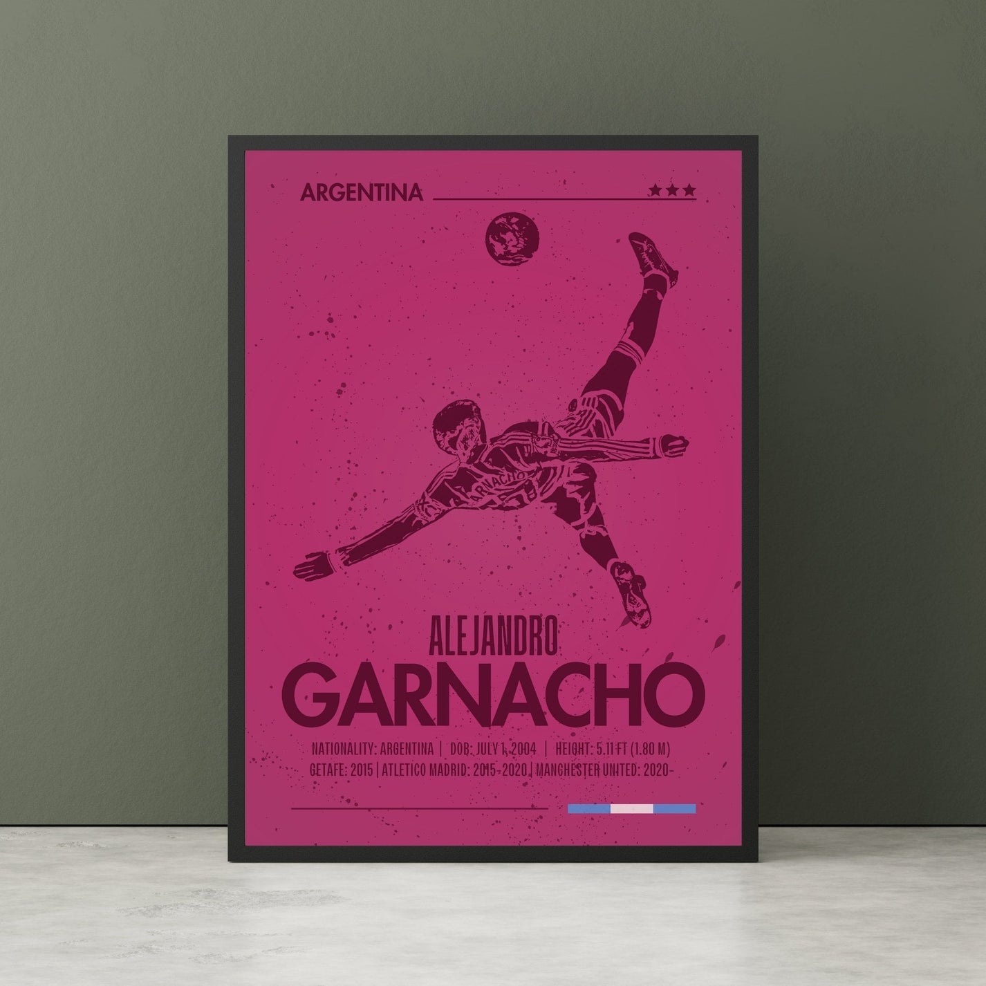 Alejandro Garnacho Print - Modern Football Artwork for Fans – Brighton ...