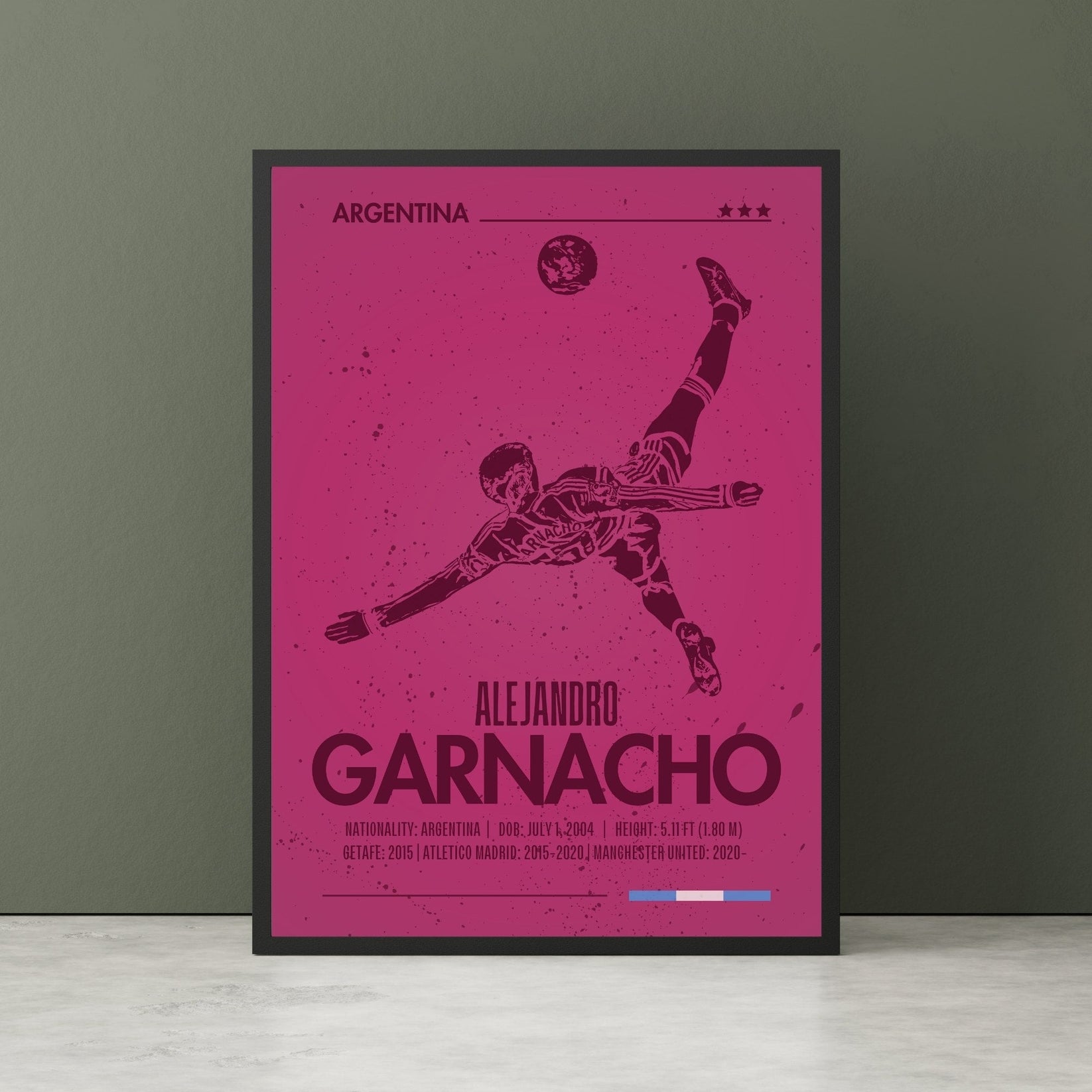 Alejandro Garnacho Print - Modern Football Artwork for Fans – Brighton ...