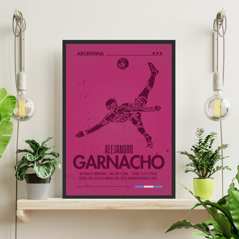 Alejandro Garnacho Print - Modern Football Artwork for Fans – Brighton ...