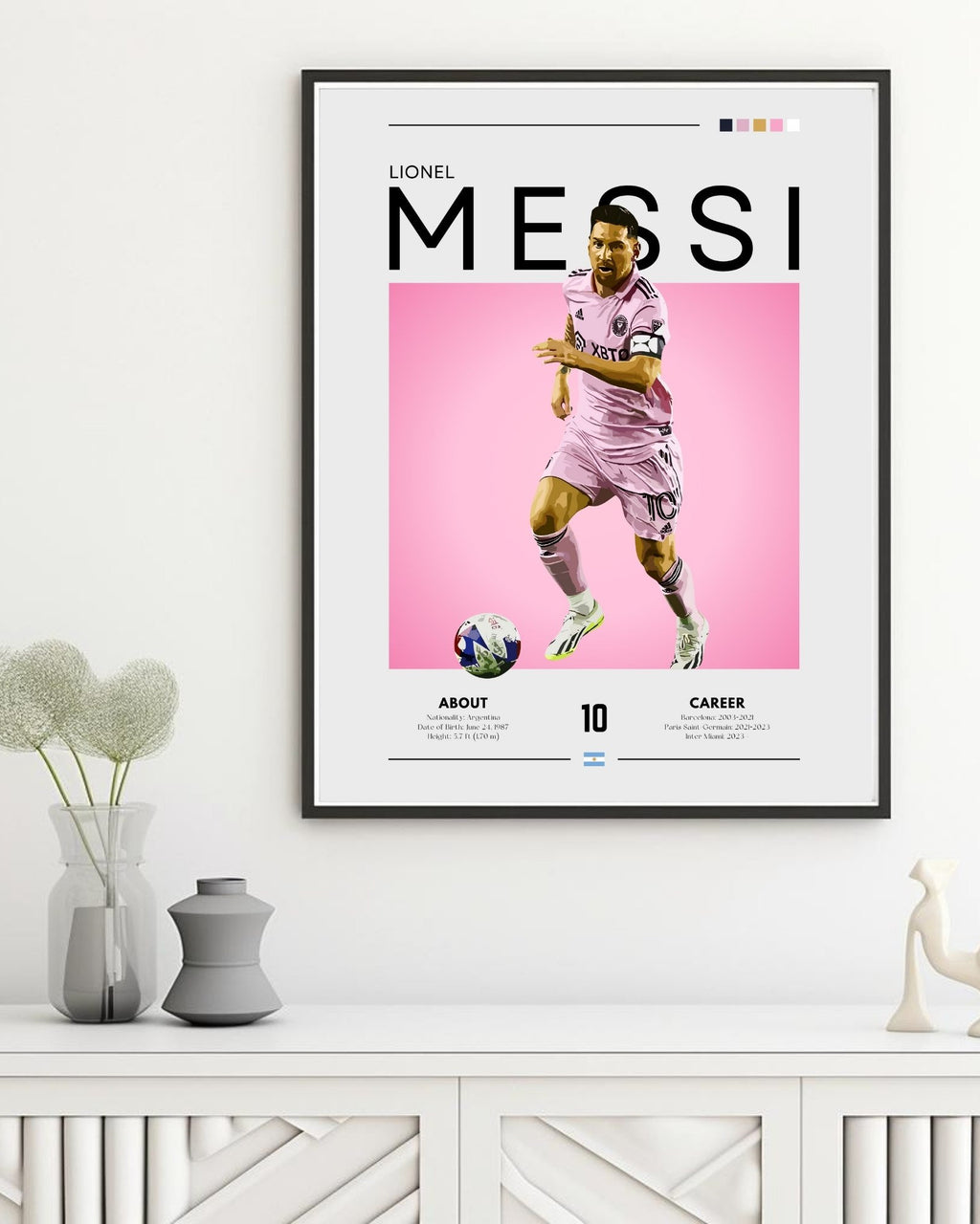 Leo Messi Poster - Inter Miami – Brighton Posters